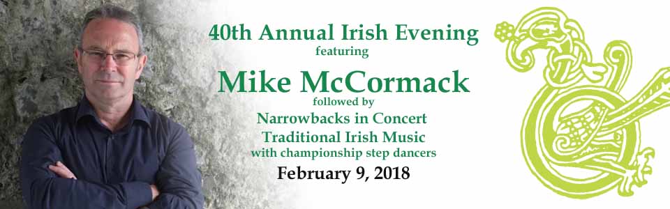 Mike McCormack to read at HoCoPoLitSo’s 40th Irish Evening of Music and ...